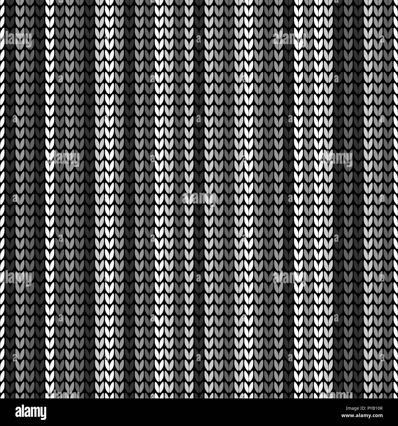 Abstract black seamless knitting pattern with vertical lines background ...