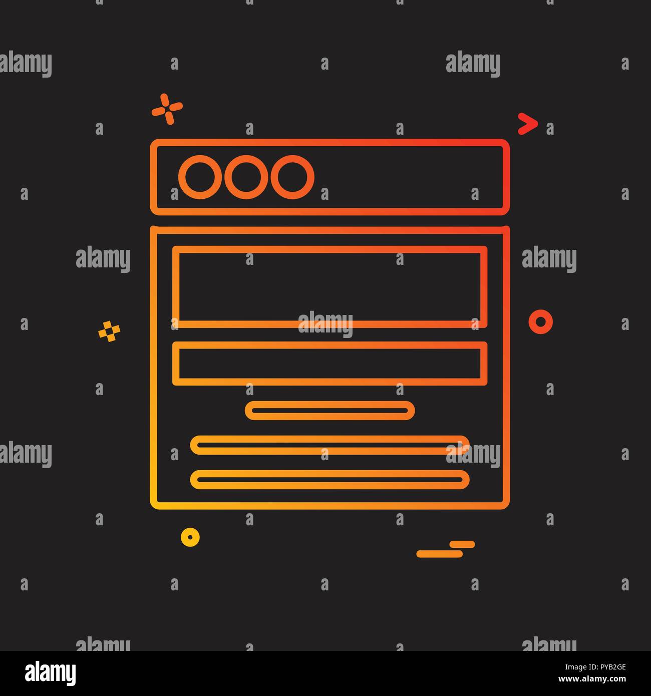 Web layouts icon design vector Stock Vector Image & Art - Alamy