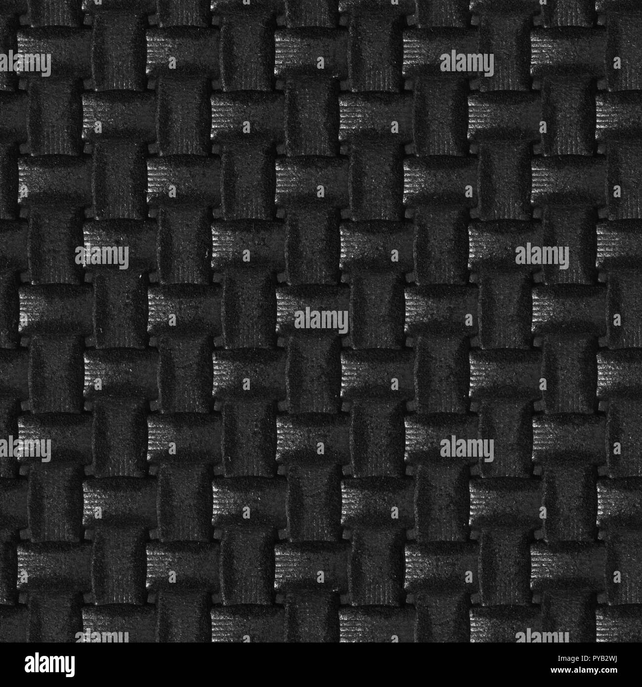 Braided black leather texture. Seamless square background, tile ready ...