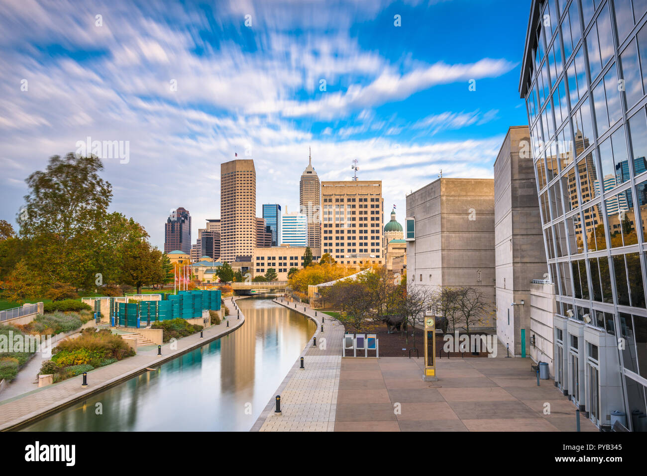 Indianapolis downtown skyline hi-res stock photography and images - Alamy