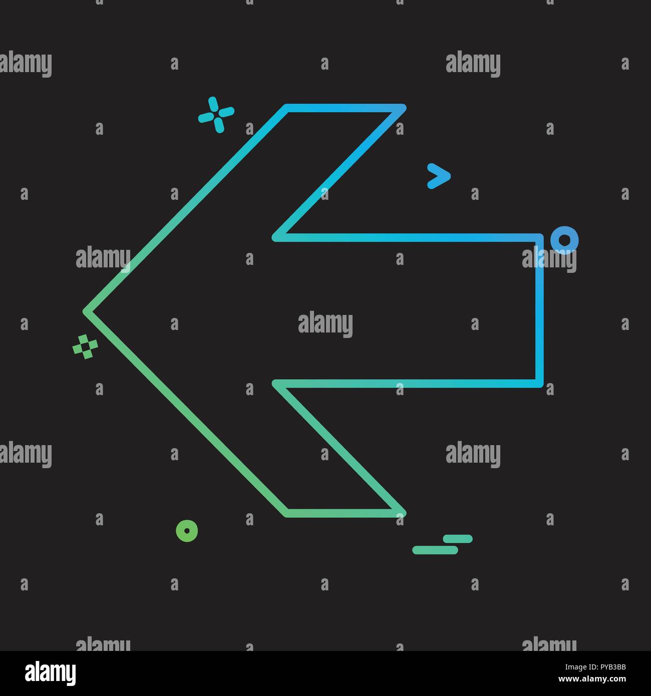 Arrows icon design vector Stock Vector Image & Art - Alamy