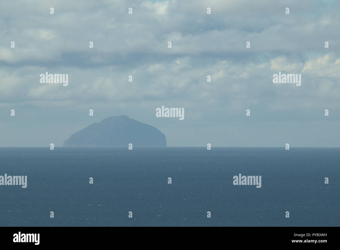 View of Ailsa Craig across the Firth of Clyde Stock Photo - Alamy