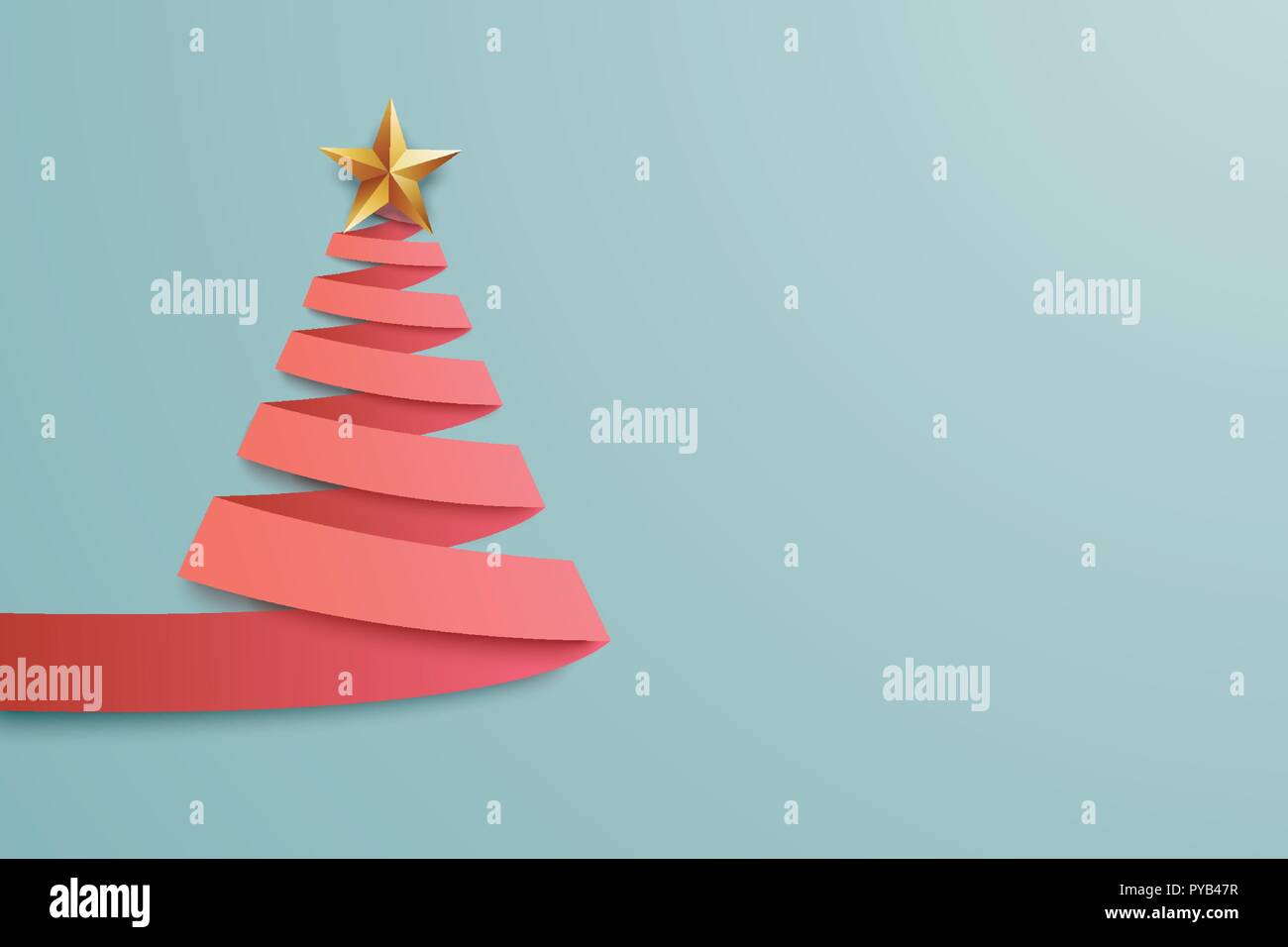 Ribbon Tree Stock Vector Images - Alamy