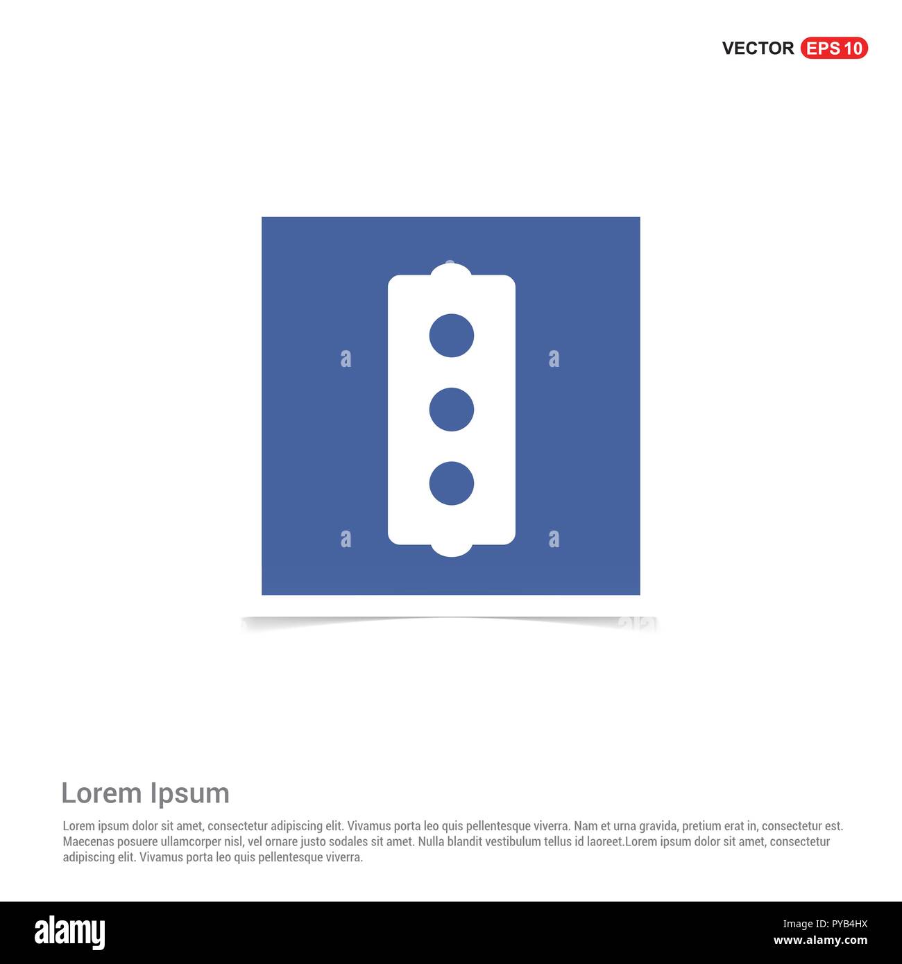 Red traffic light yield sign Stock Vector Images - Alamy