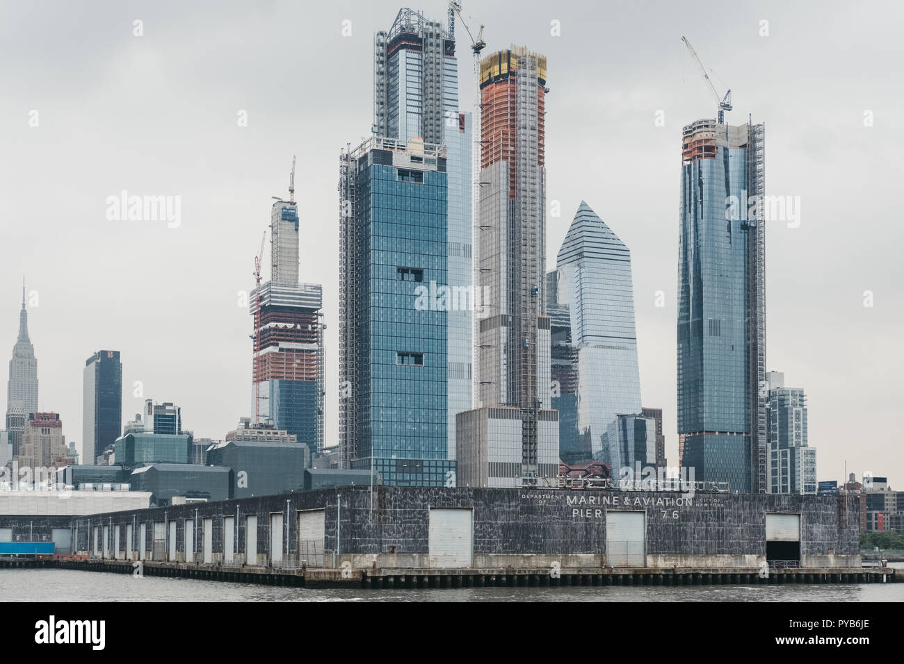 New York, USA - June 1, 2018: View of new high rise developments in ...