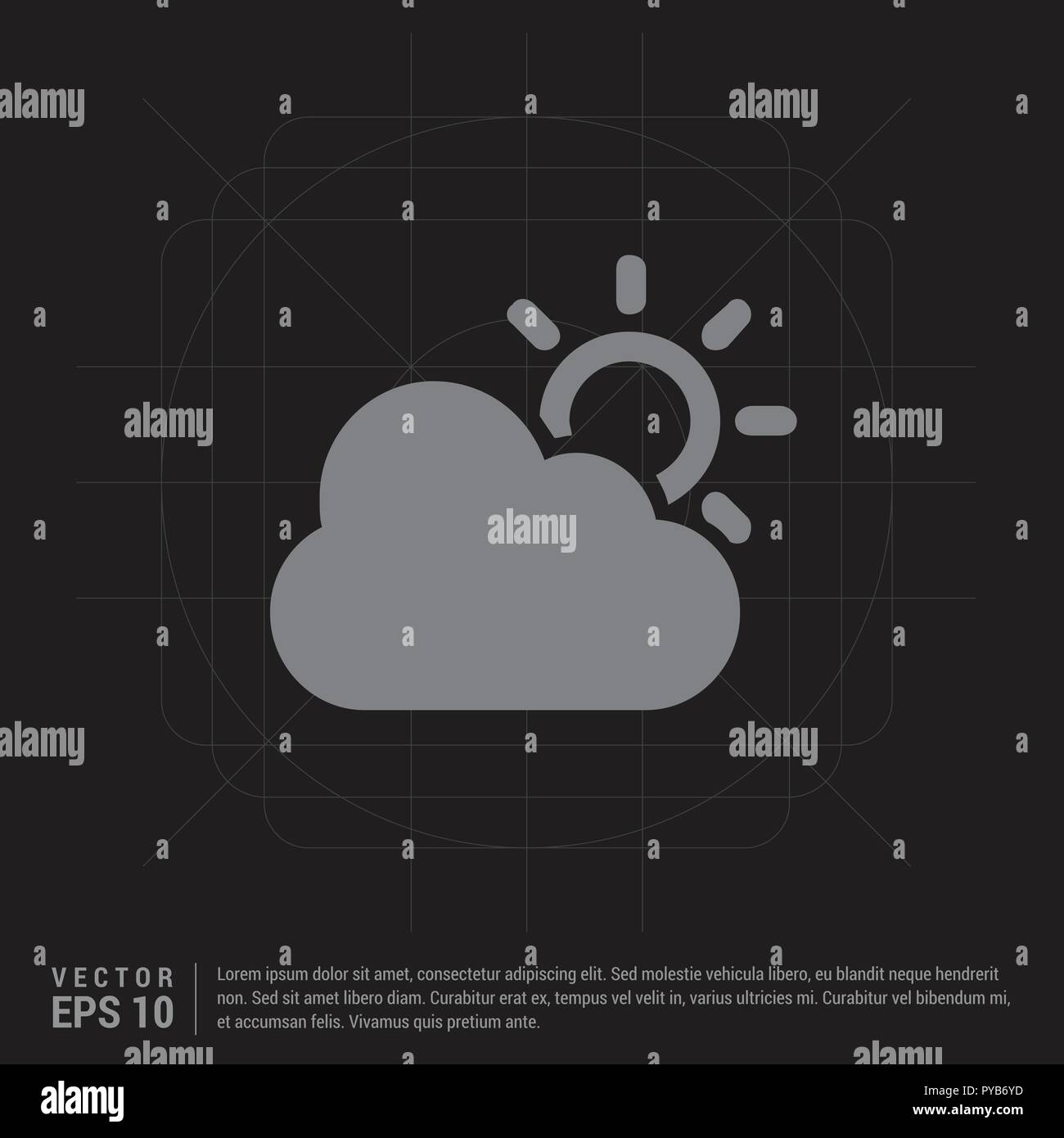 Sun Cloud Icon Stock Vector Image & Art - Alamy