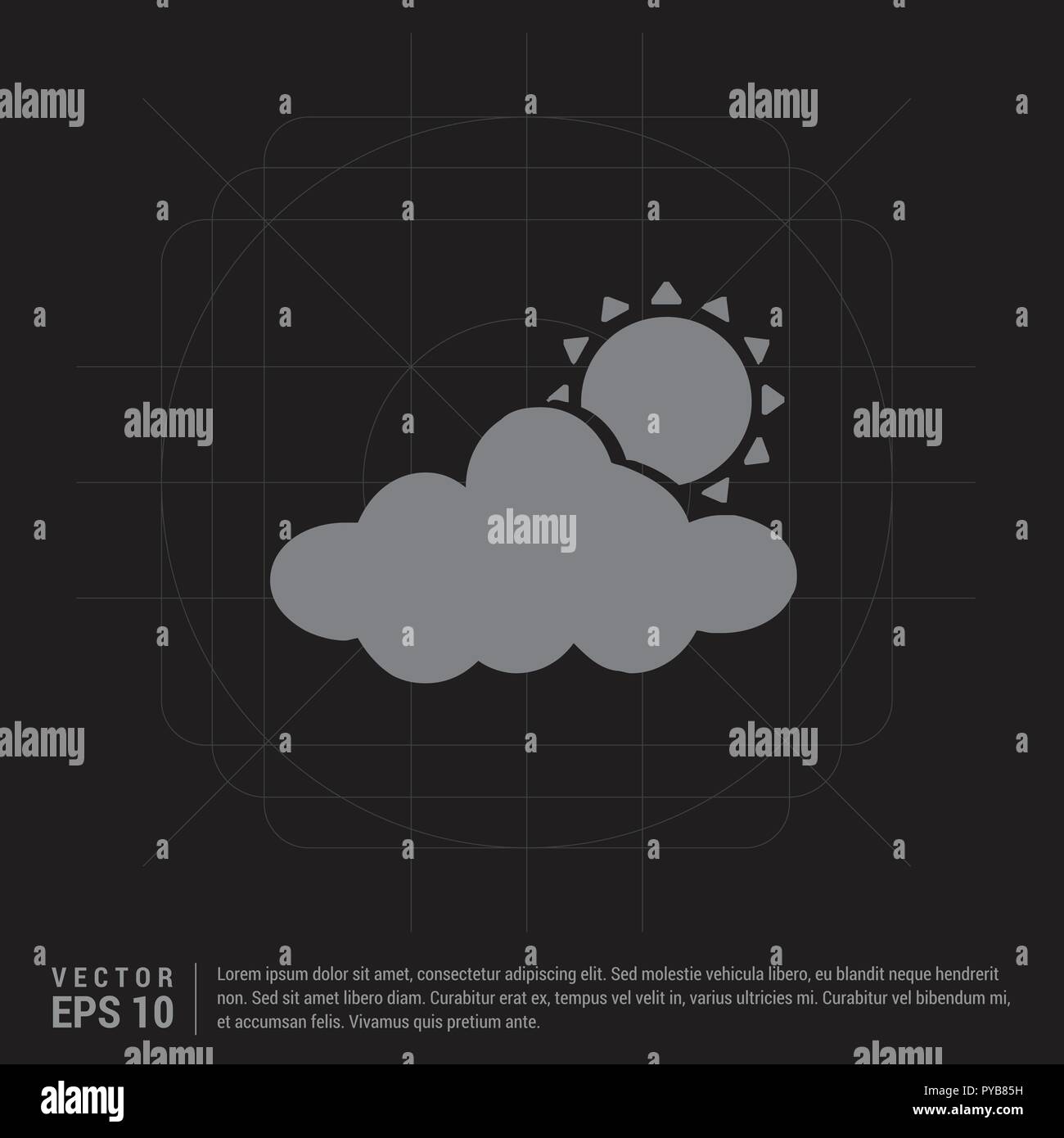 Sun Cloud Icon Stock Vector Image & Art - Alamy