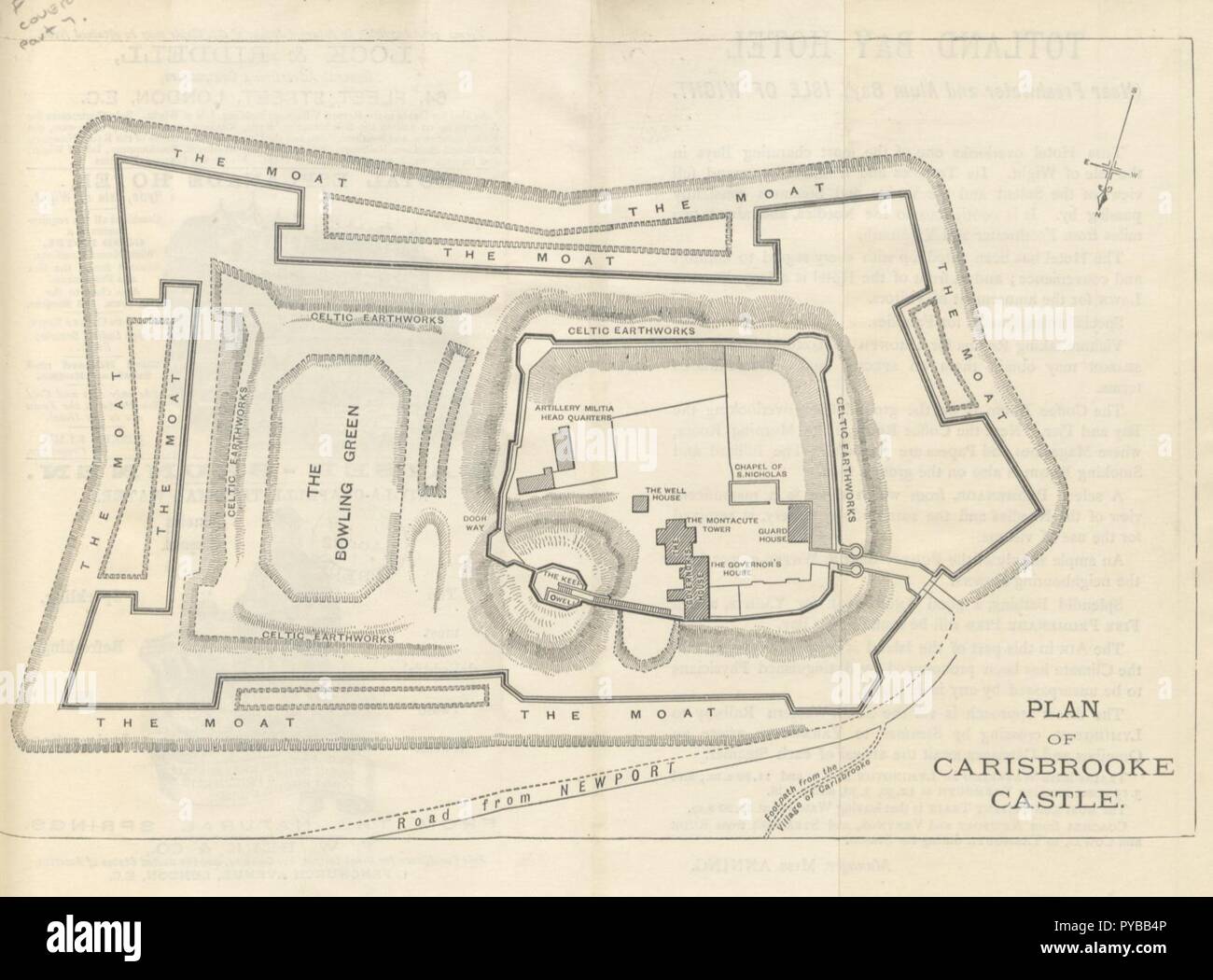 page 9 of 'Guide to Carisbrooke Castle' Stock Photo - Alamy