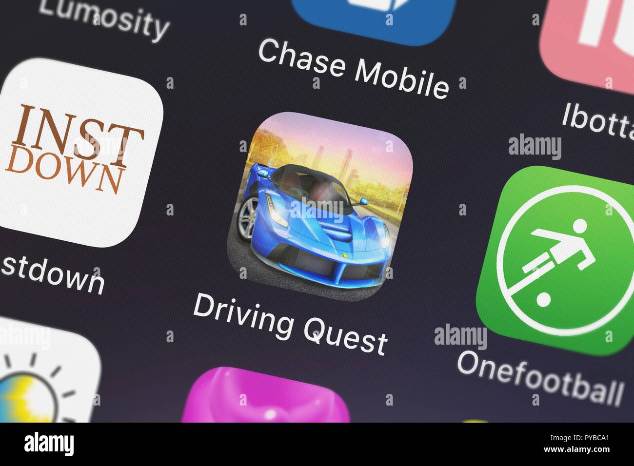 London, United Kingdom - October 26, 2018: Screenshot of Play With Games Ltd's mobile app ...