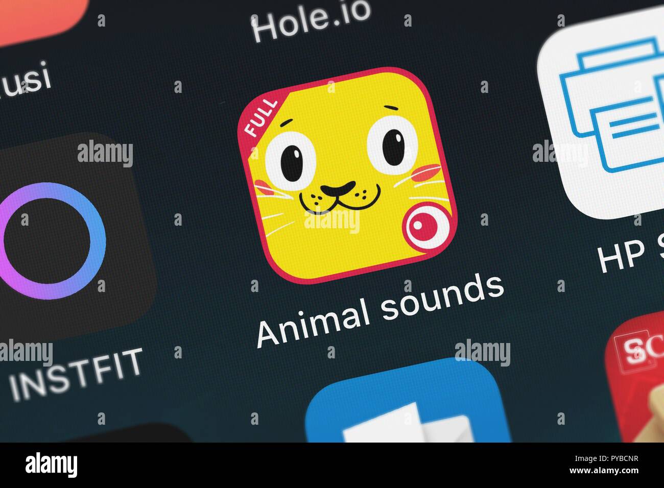 London, United Kingdom - October 26, 2018: Close-up shot of the Animal ...