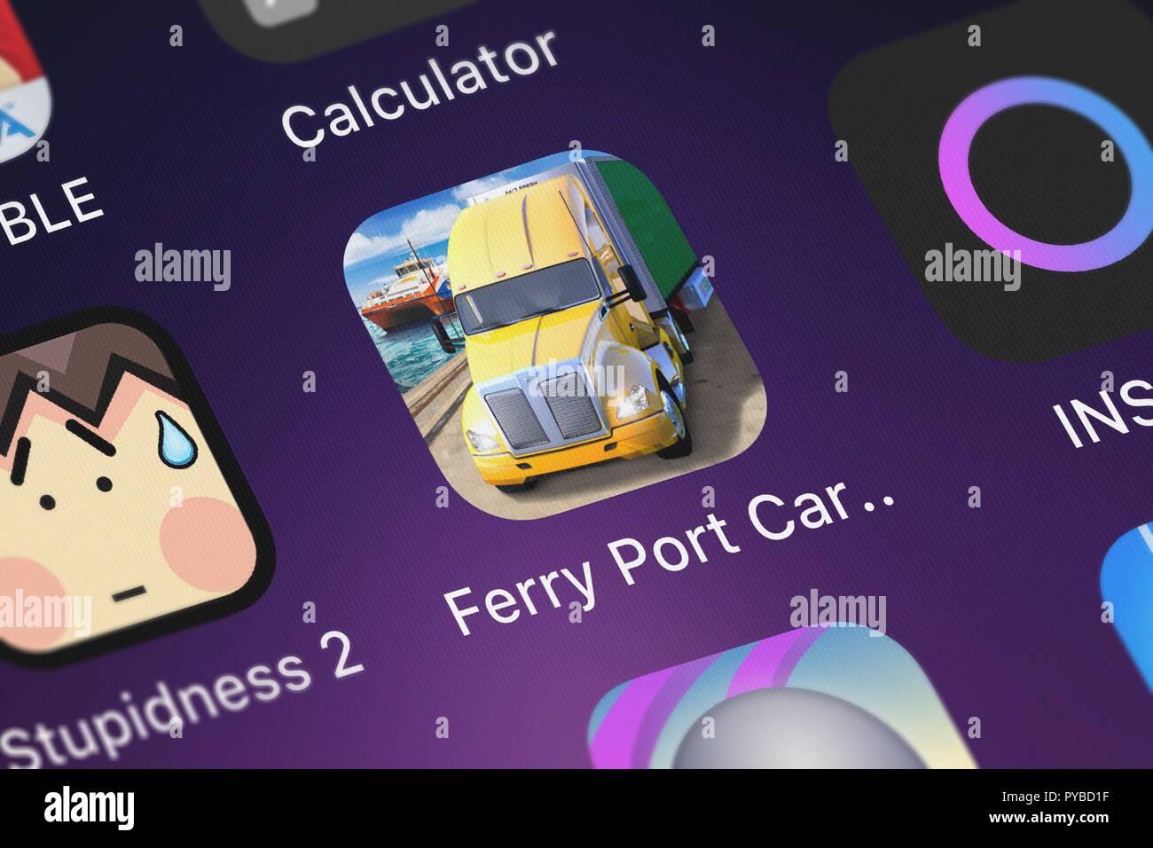 Ferry port car parking sim hi-res stock photography and images - Alamy