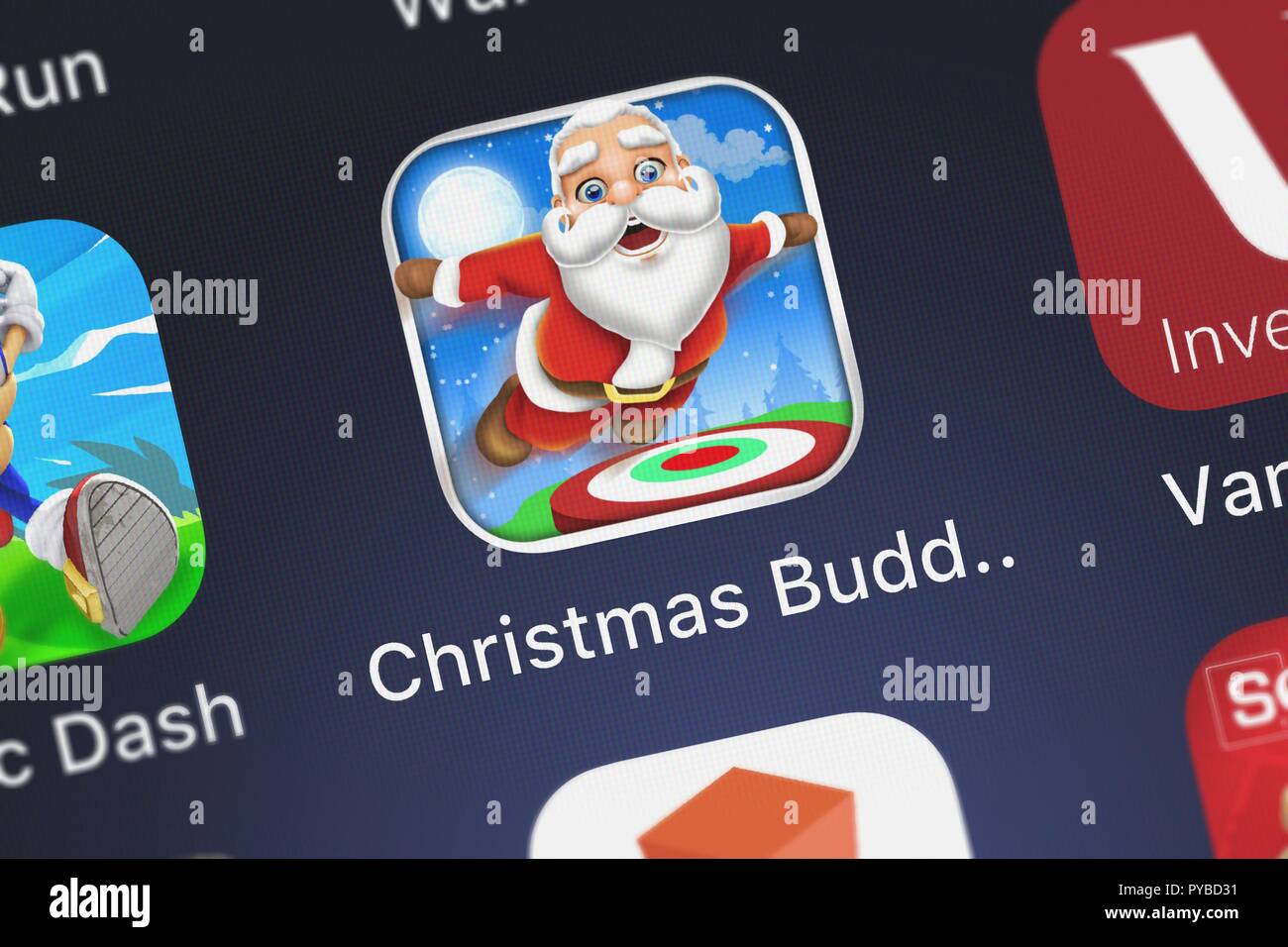 London, United Kingdom - October 26, 2018: Screenshot of the Christmas ...