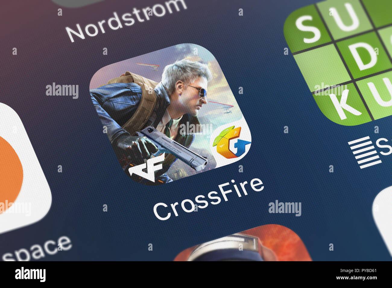 London, United Kingdom - October 26, 2018: Screenshot of Tencent Games ...