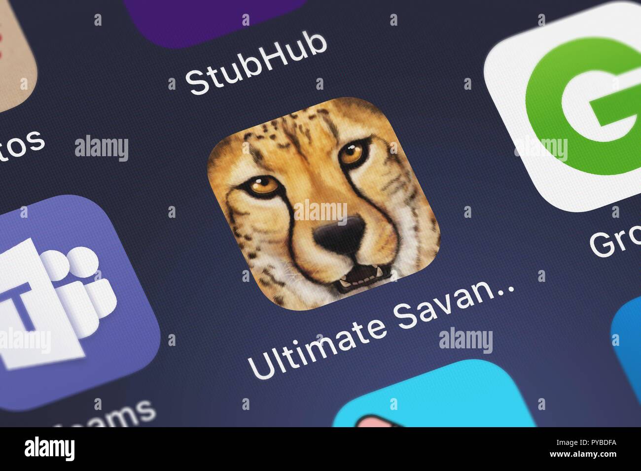 London, United Kingdom - October 26, 2018: Screenshot of Gluten Free ...
