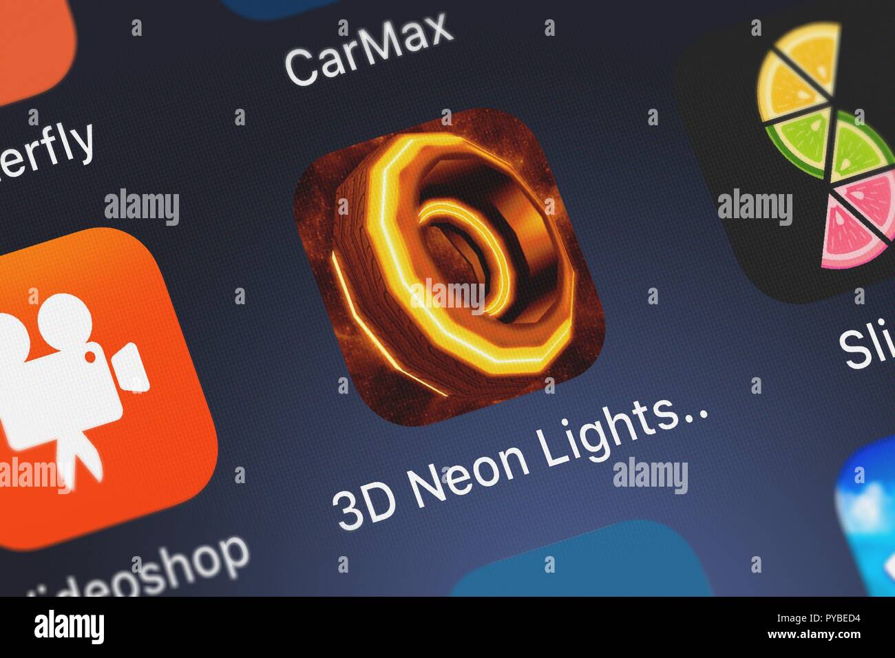 3d neon lights retro simulator hi-res stock photography and images - Alamy