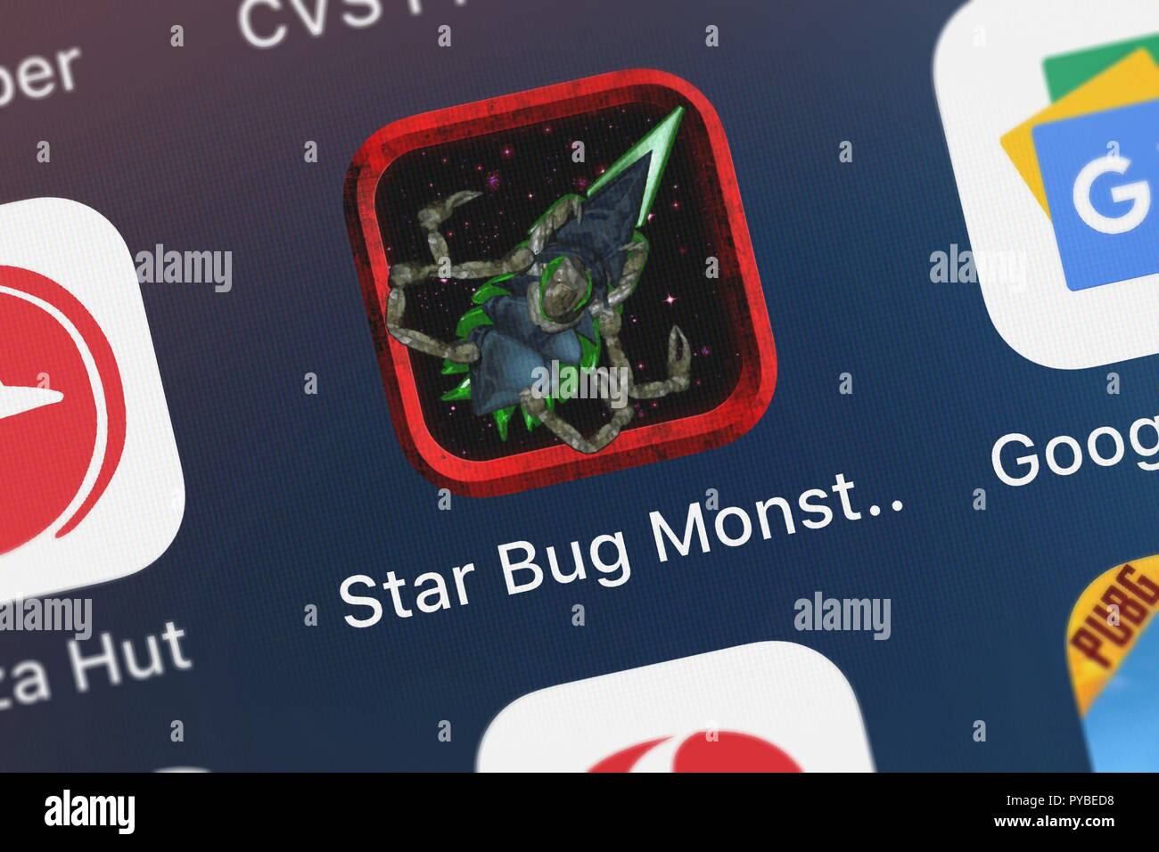 London, United Kingdom - October 26, 2018: Screenshot of the Star Bug ...