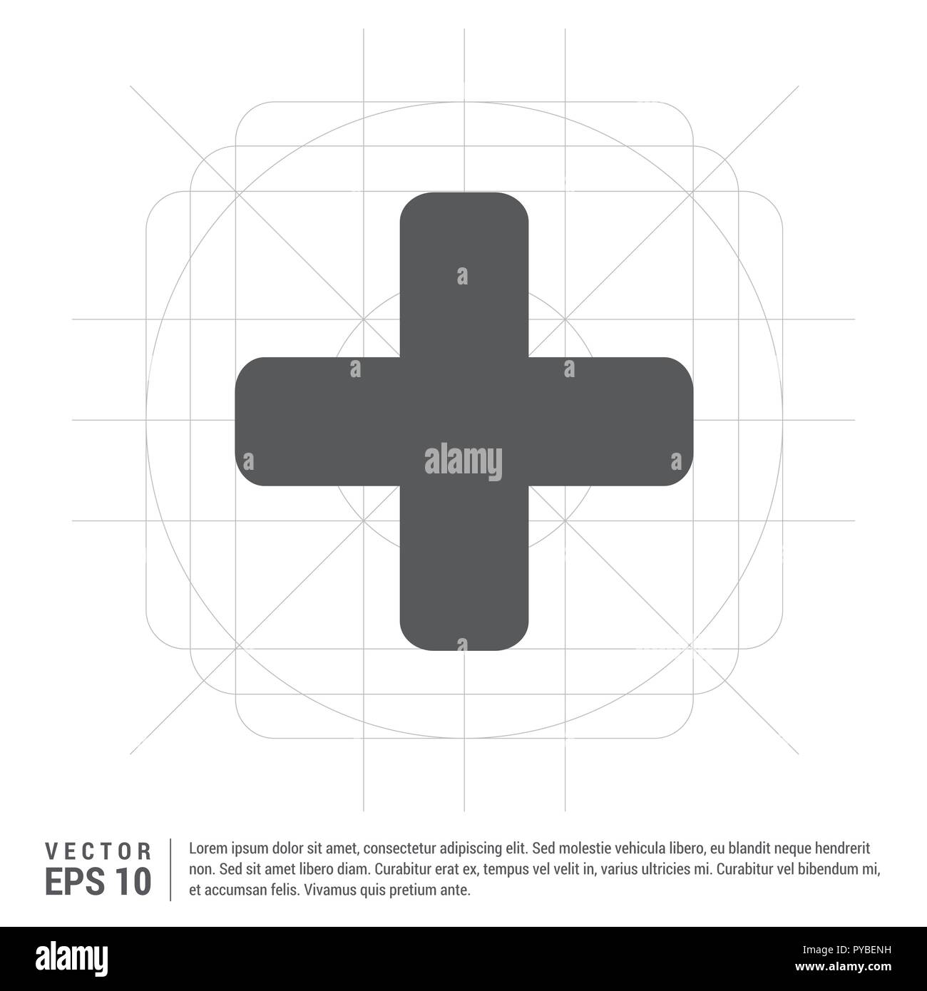 hospital plus sign button icon Stock Vector Image & Art - Alamy