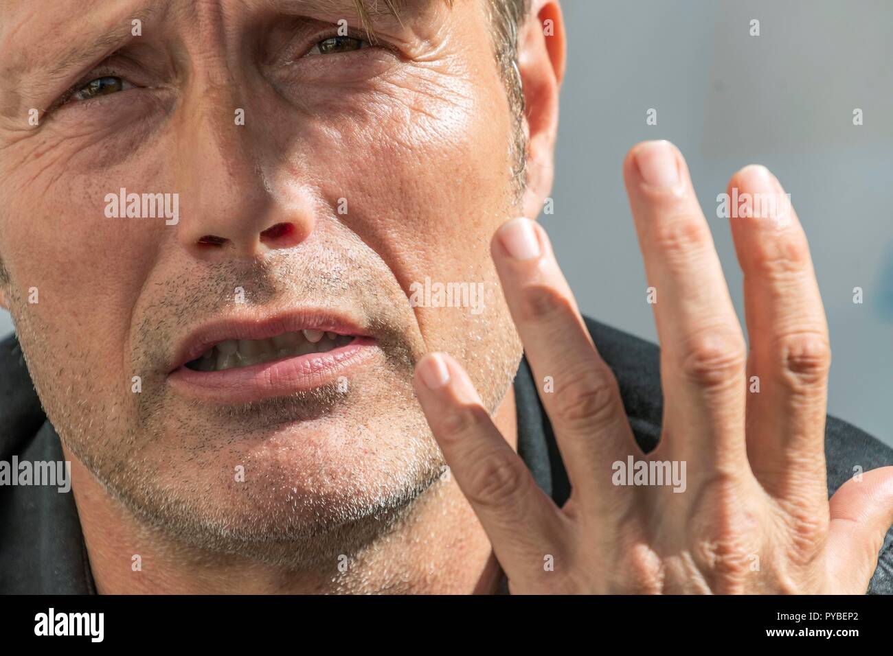 Danish Actor Mads Mikkelsen High Resolution Stock Photography and ...