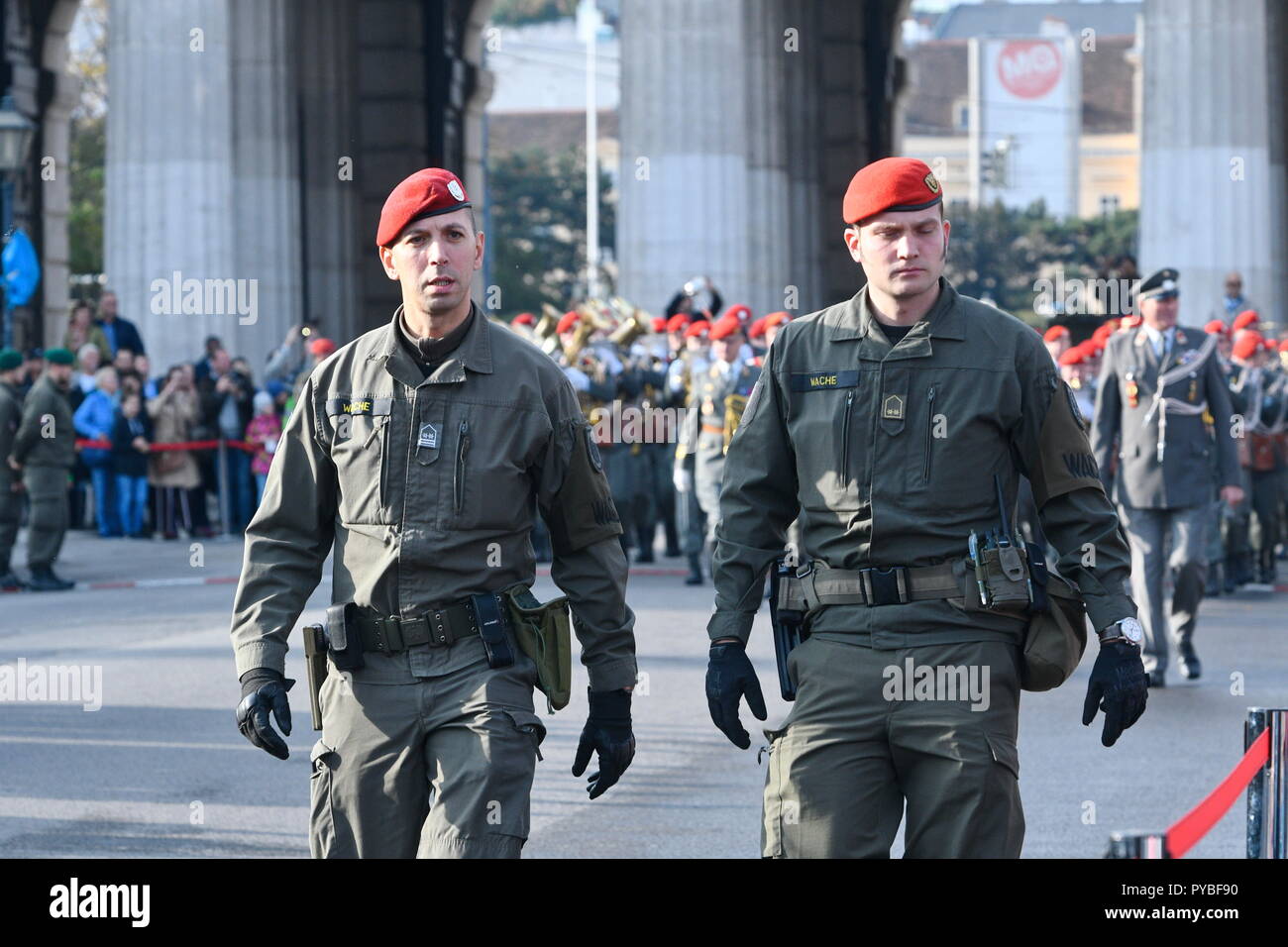Vienna, Austria. 26 October 2018. Performance show of the Austrian Armed Forces on the national ...