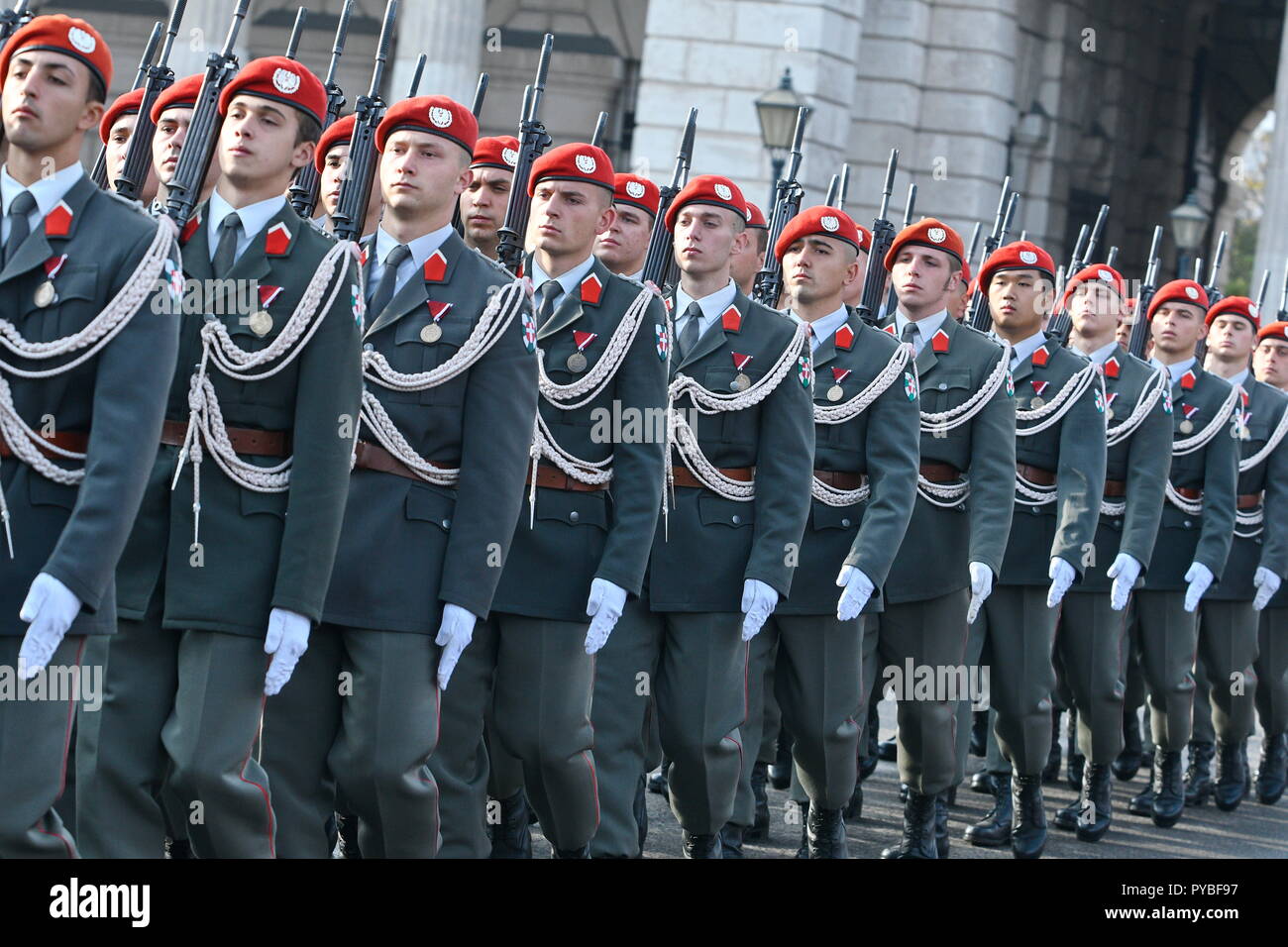 Vienna, Austria. 26 October 2018. Performance show of the Austrian ...