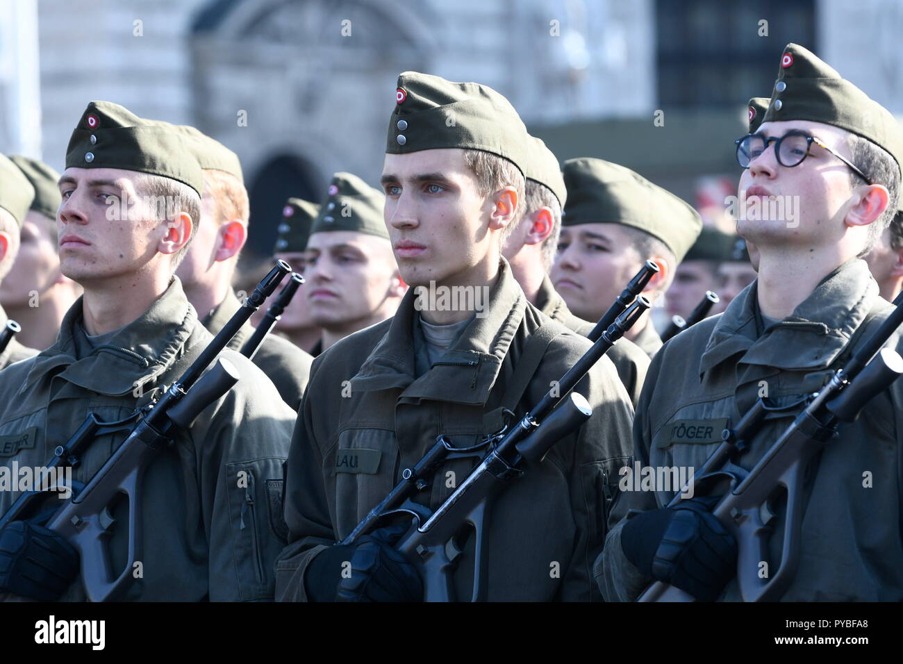 Vienna, Austria. 26 October 2018. Performance show of the Austrian ...