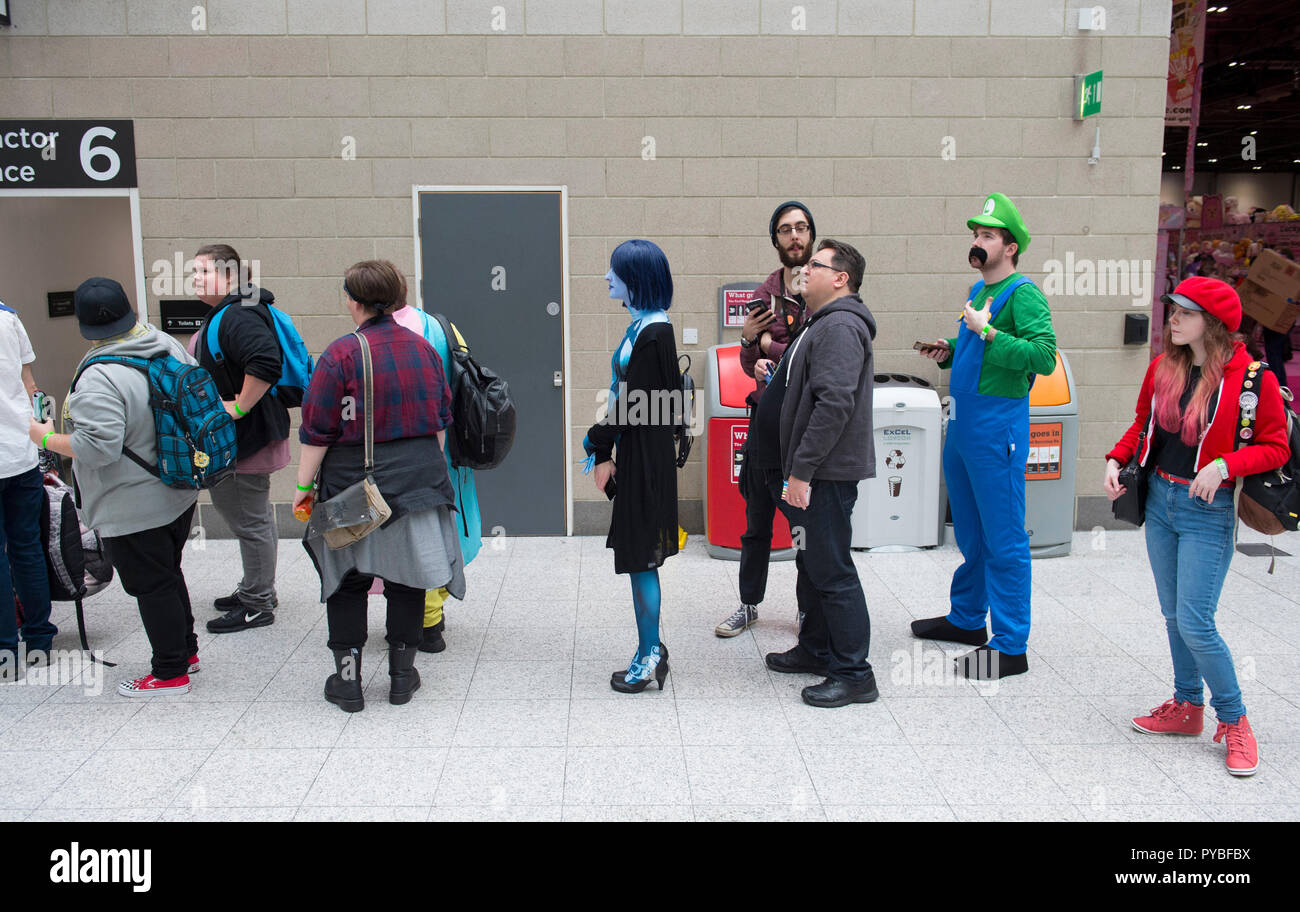 ExCel, London, UK. 26 October, 2018. Three day MCM Comic Con, comic ...