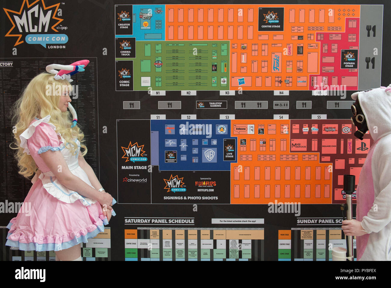 ExCel, London, UK. 26 October, 2018. Three day MCM Comic Con, comic ...