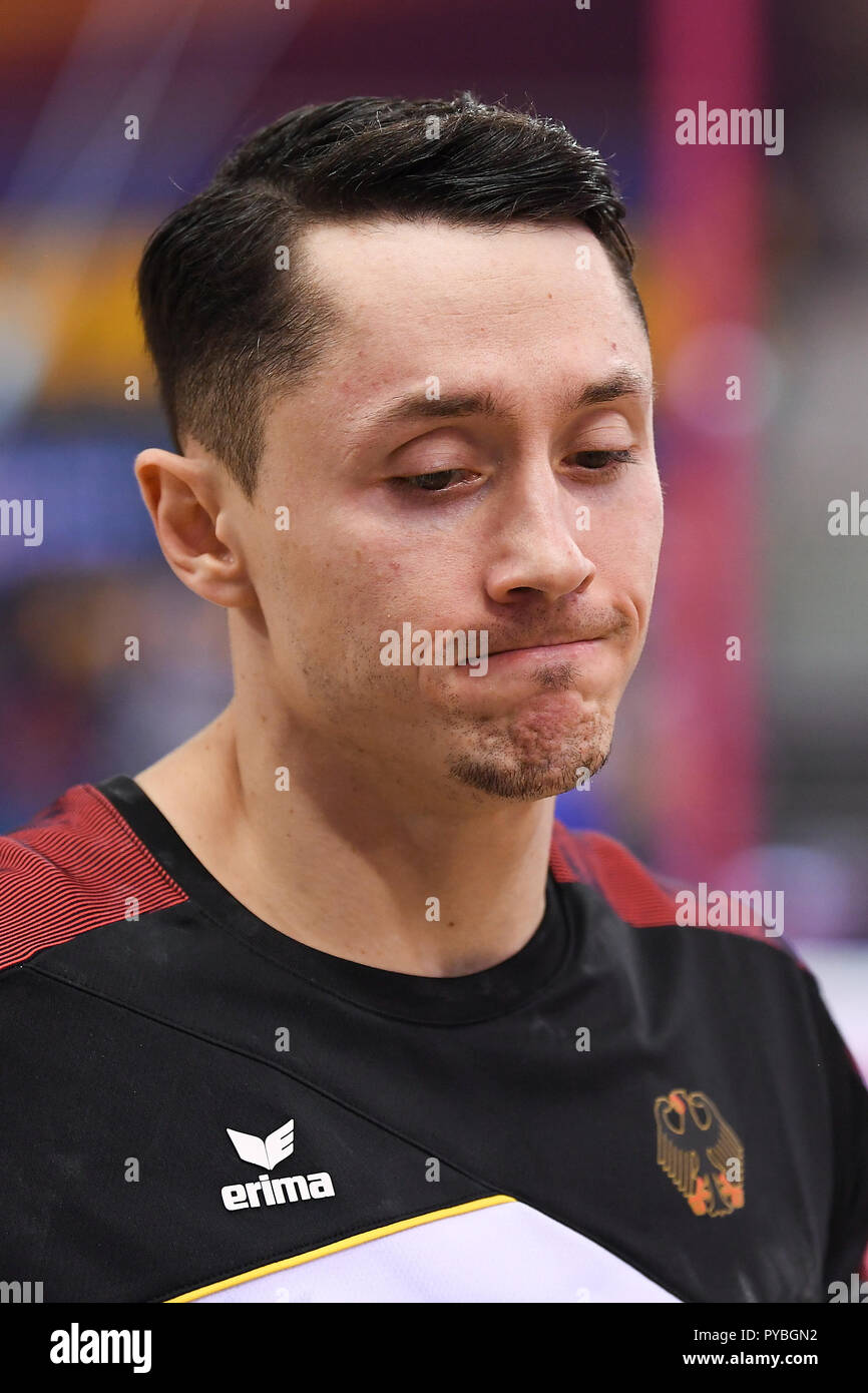 Andreas Toba (Germany / Hannover) disappointed. GES / Gymnastics ...