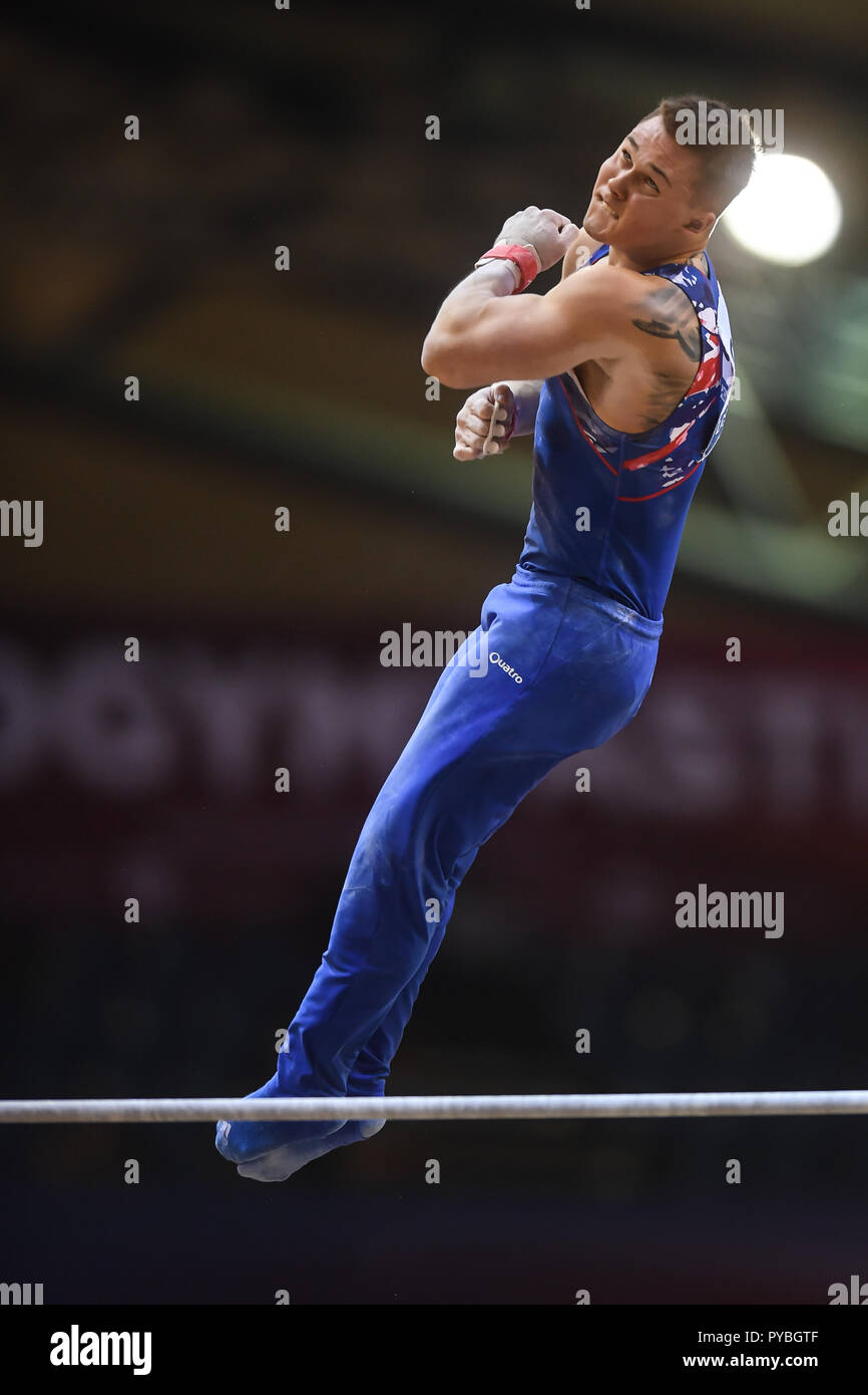 Doha, Qatar. 26th Oct, 2018. BRINN BEVAN from Great Britain competes on ...