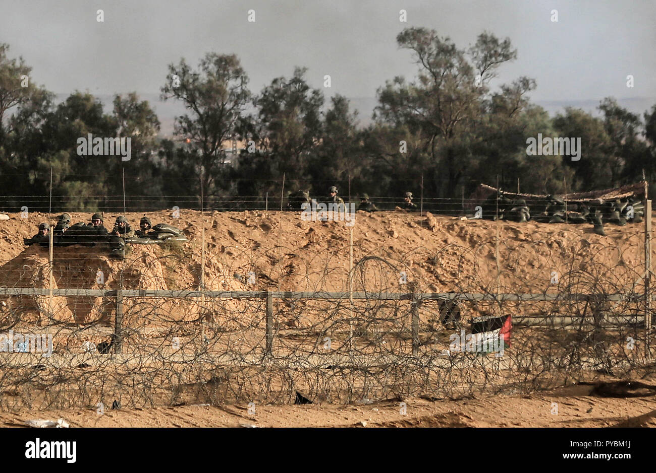 Rafah, Gaza Strip, Palestinian Territory. 25th Oct, 2018. Israeli ...
