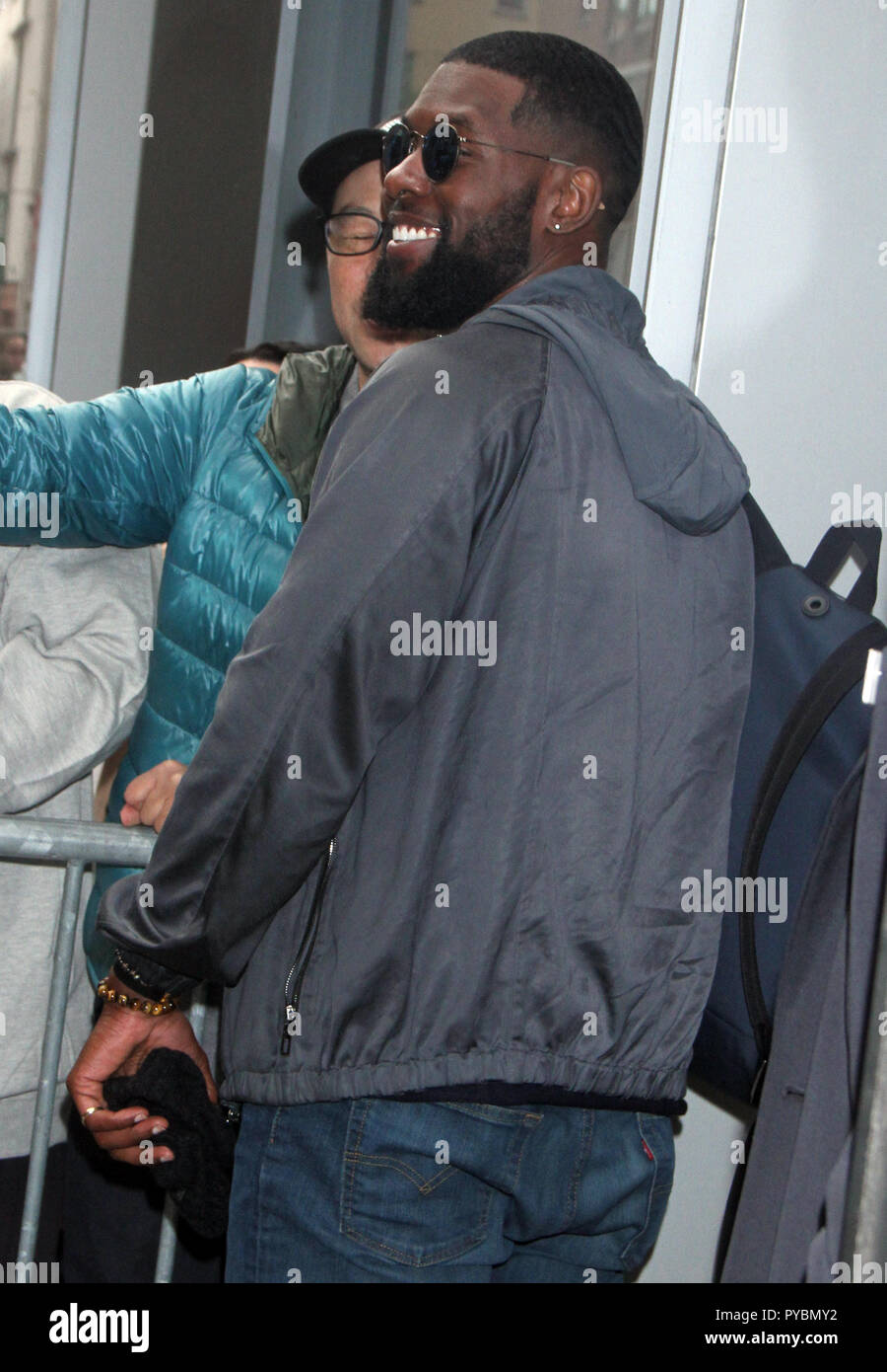 New York, USA. 26th Oct, 2018. Trevante Rhodes arriving to the Netflix ...