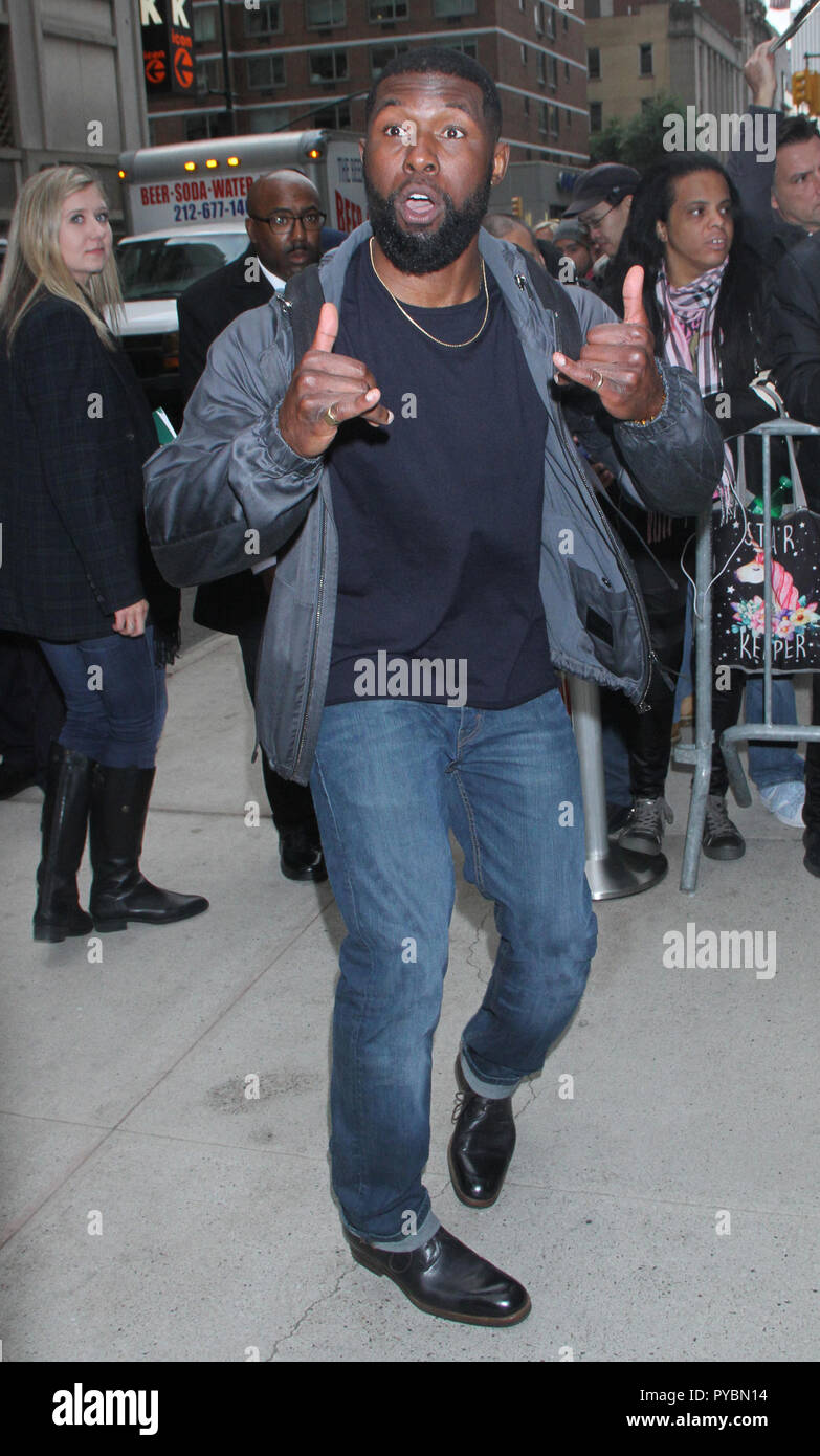 New York, USA. 26th Oct, 2018. Trevante Rhodes arriving to the Netflix ...