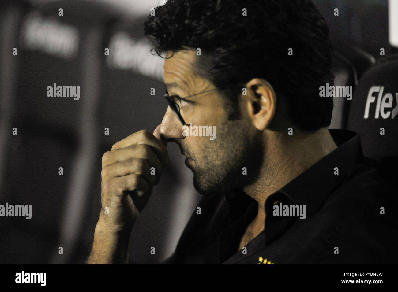 Rio De Janeiro, Brazil. 26th Oct, 2018. Alberto Valentim, during Vasco ...