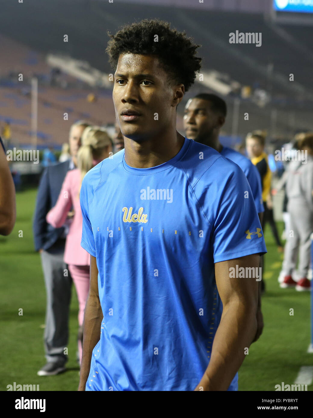 Pasadena, USA. 26th Oct, 2018. UCLA Bruins defensive back Quentin Lake ...
