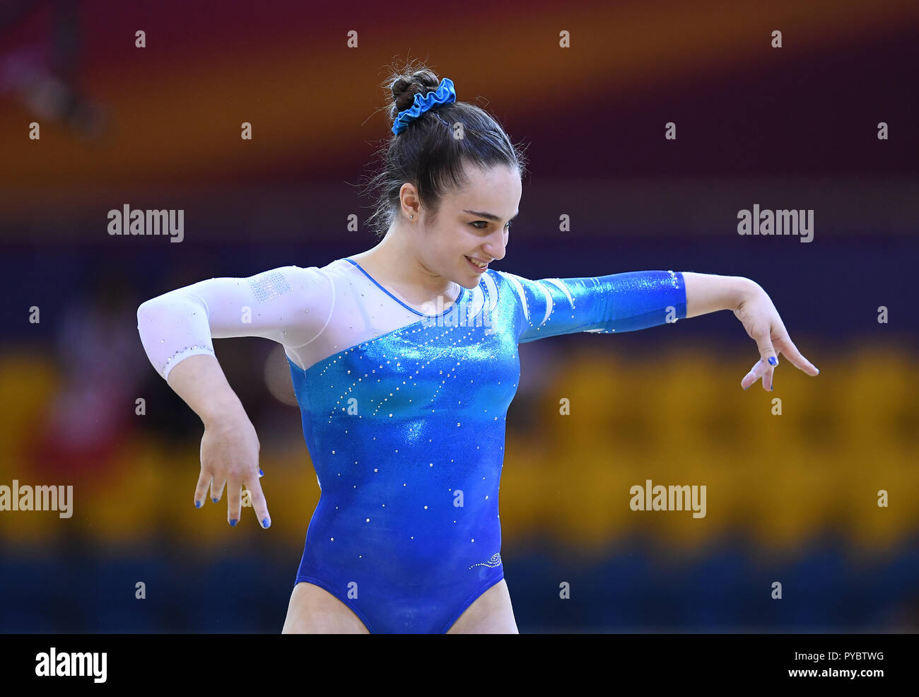Martina Dominici (ARG) at the ground. GES/Gymnastics/Gymnastics World ...