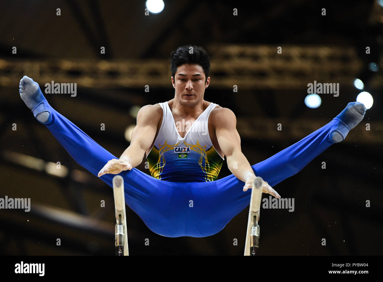 Doha, Qatar. 26th Oct, 2018. ARTHUR MARIANO from Brazil competes on the ...