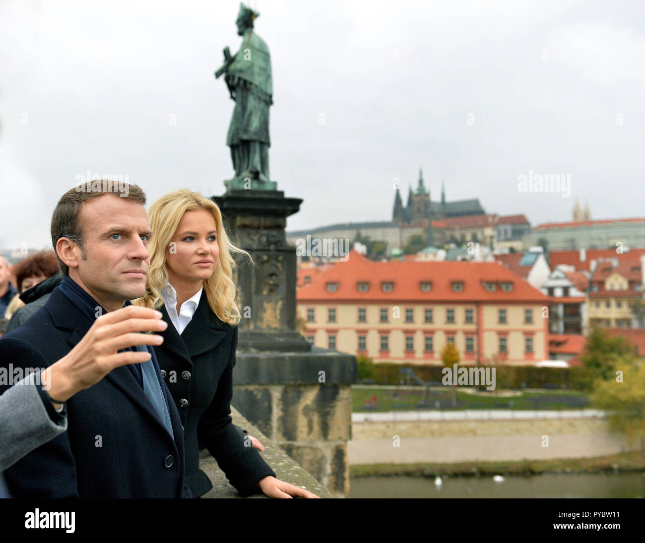 Prague, Czech Republic. 27th Oct, 2018. French President Emmanuel ...