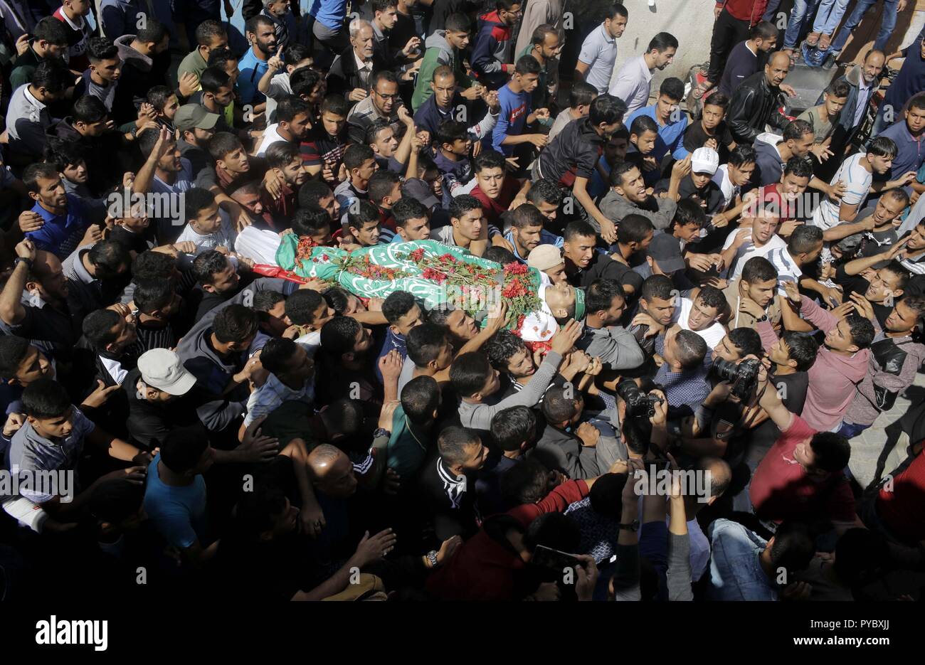 Khan Younis, Gaza Strip, Palestinian Territory. 26th Oct, 2018 ...