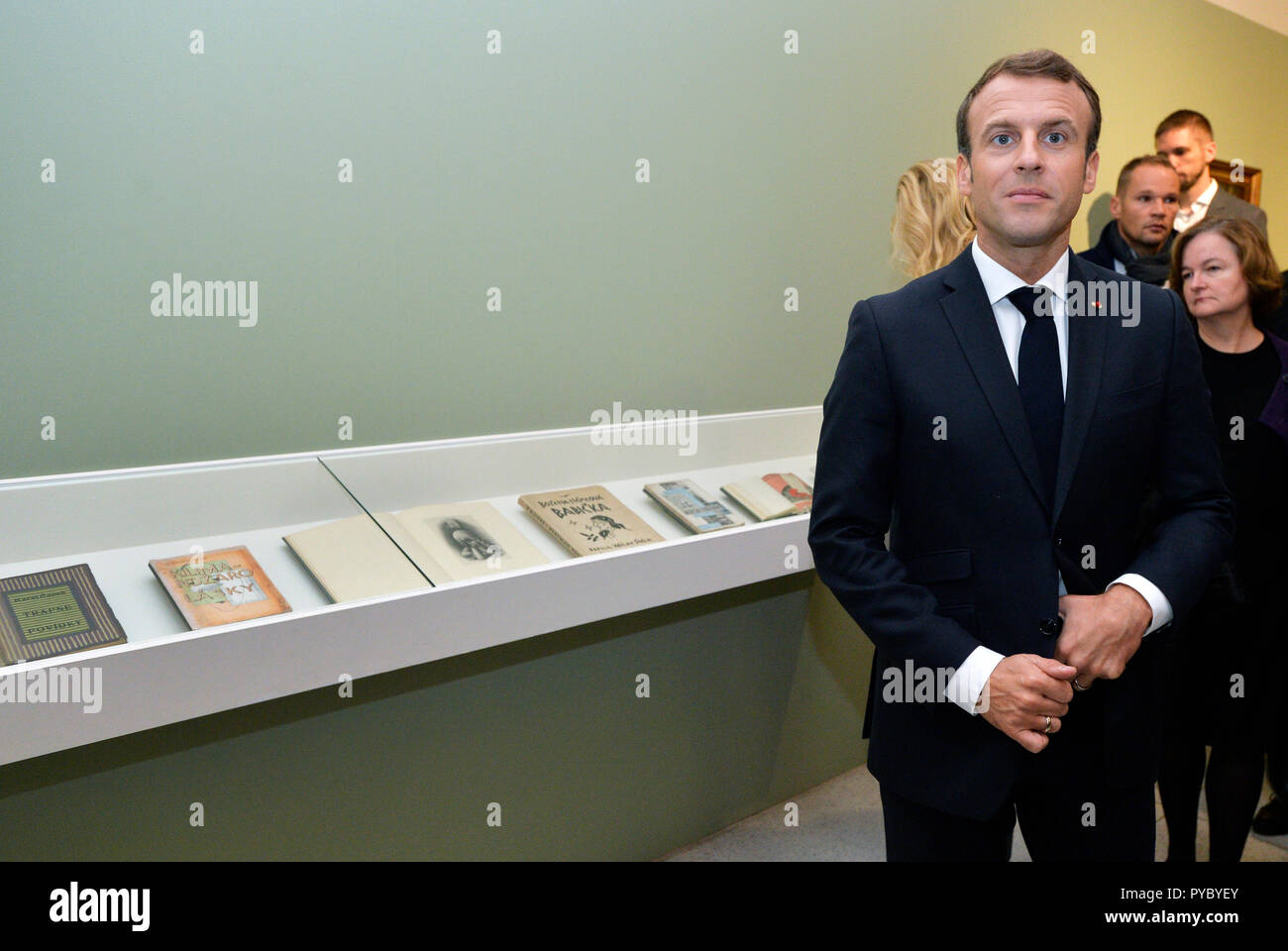 Prague, Czech Republic. 27th Oct, 2018. French President Emmanuel ...