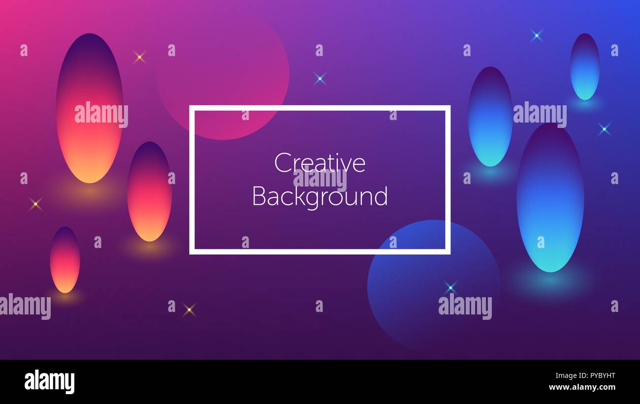 Futuristic background with colorful geometric shapes. Creative ...