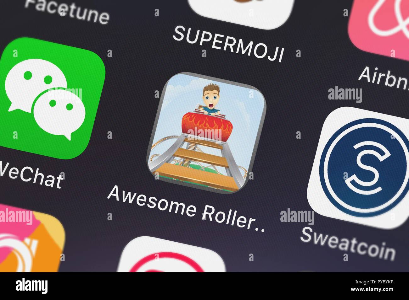 London, United Kingdom - October 26, 2018: Icon of the mobile app ...