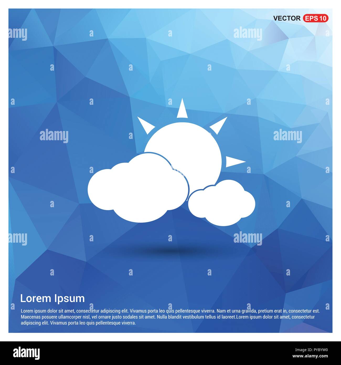 Sun Cloud Icon - Free vector icon Stock Vector Image & Art - Alamy