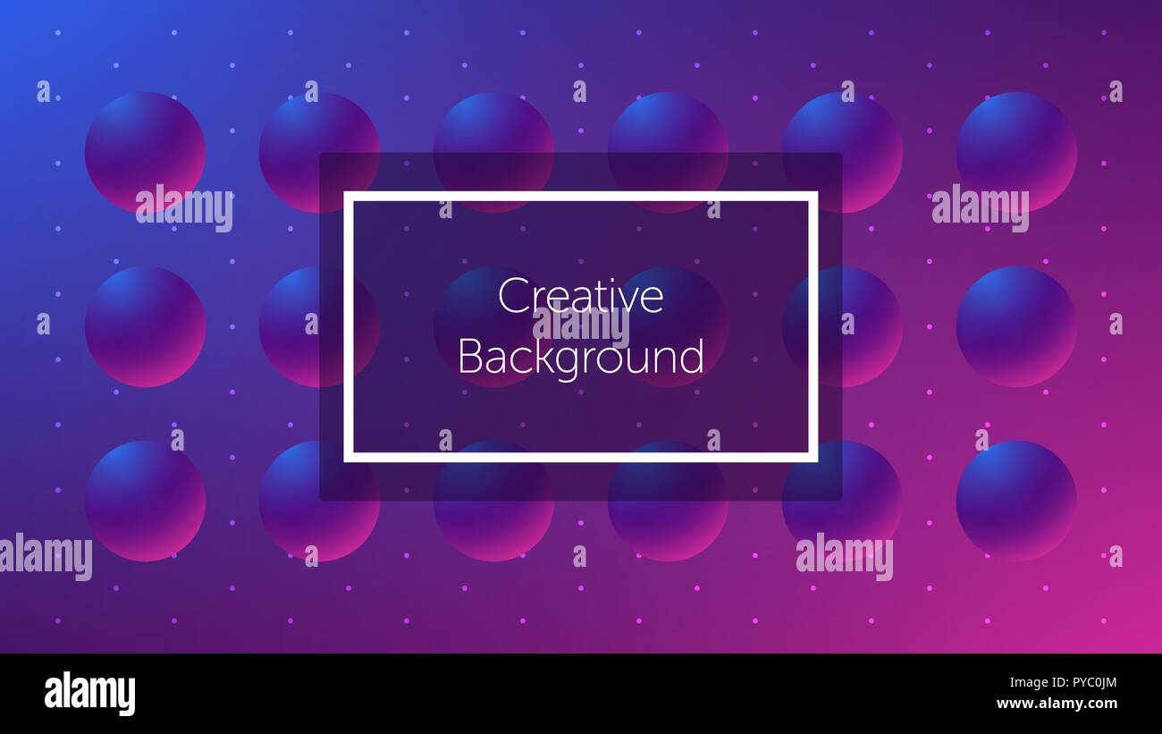 Futuristic background with sphere shapes. Creative background for ...