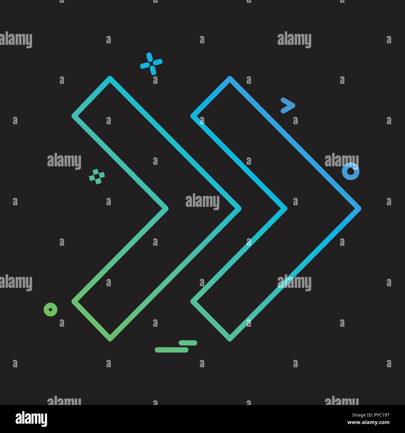 Arrows icon design vector Stock Vector Image & Art - Alamy