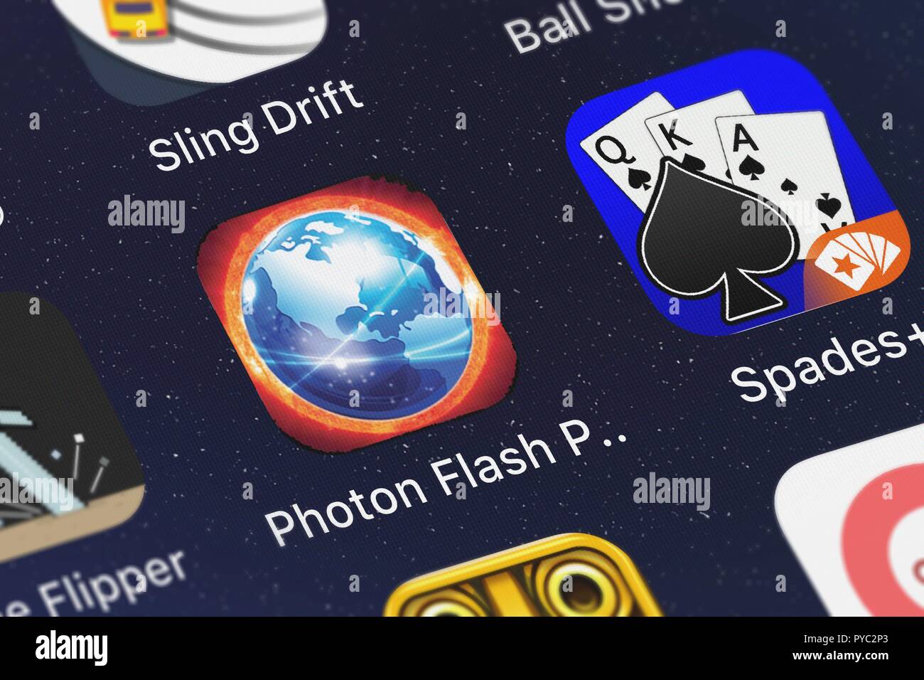 Photon flash player for iphone hi-res stock photography and images - Alamy