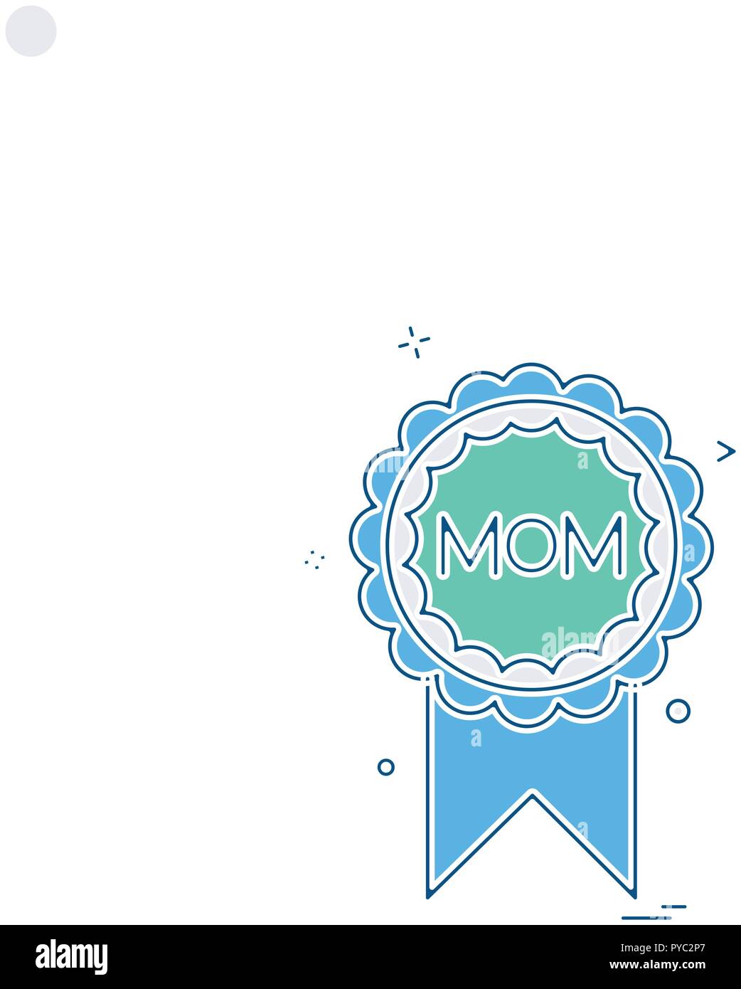 Mom badge icon design vector Stock Vector Image & Art - Alamy