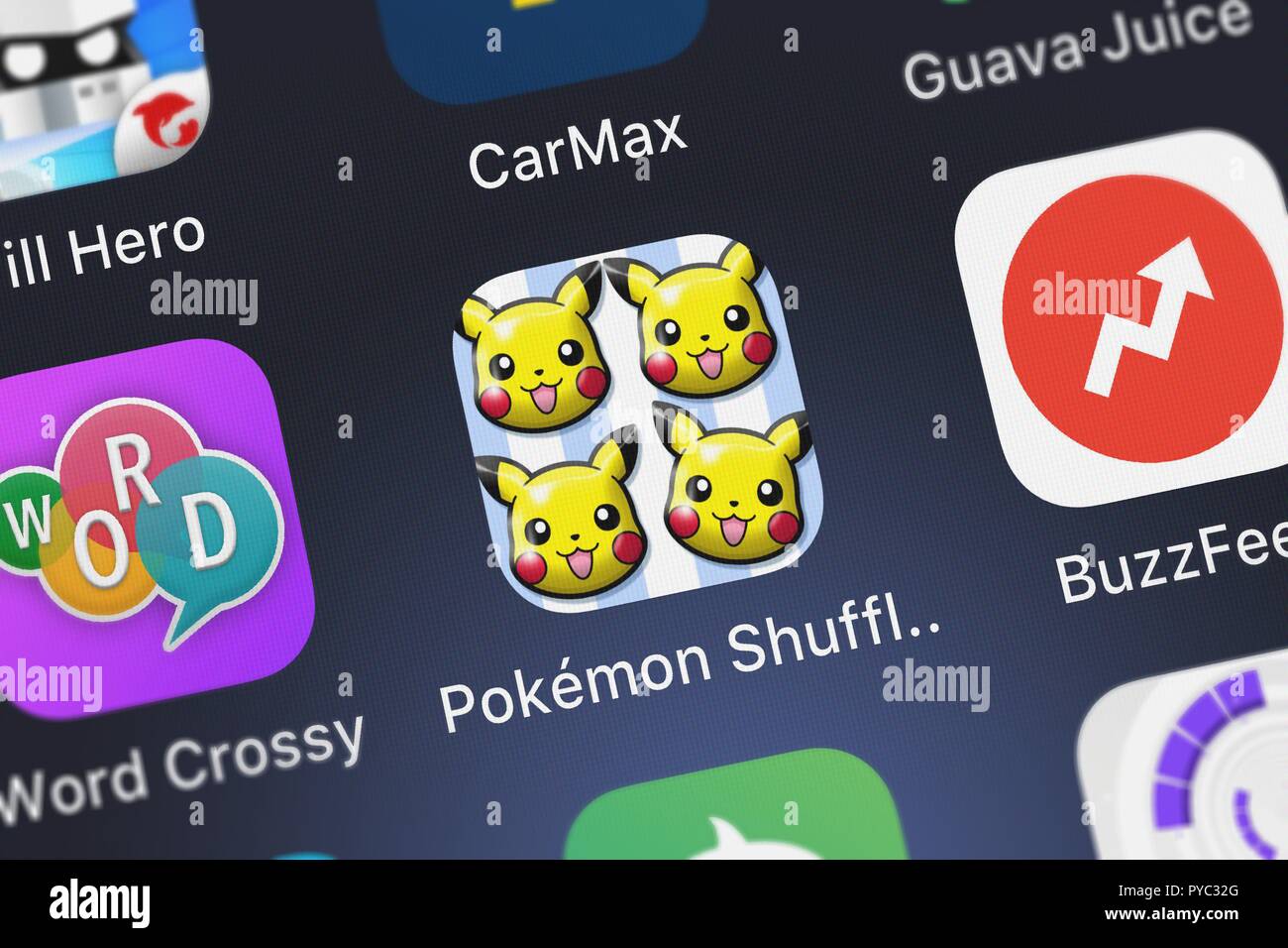 London, United Kingdom - October 26, 2018: Icon of the mobile app ...