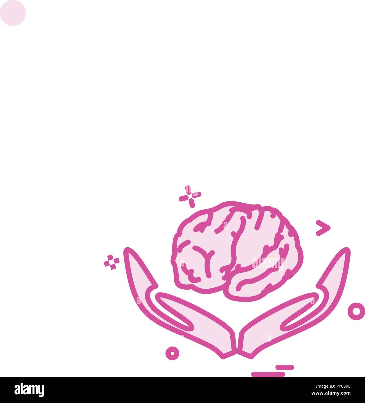 3d brain hands Stock Vector Images - Alamy