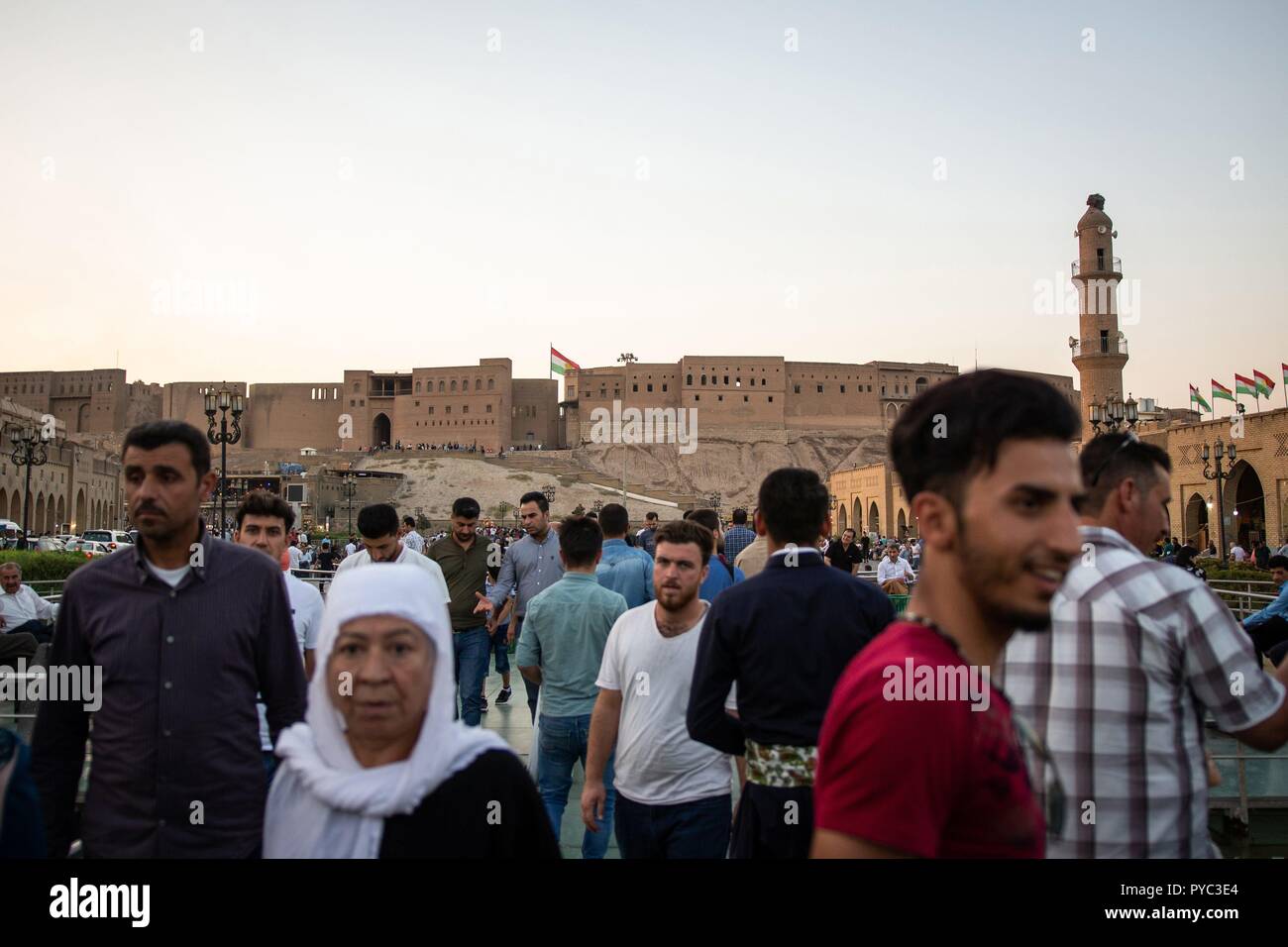 Iraq - Kurdistan - Erbil - street view on 25 September 2018. | usage ...