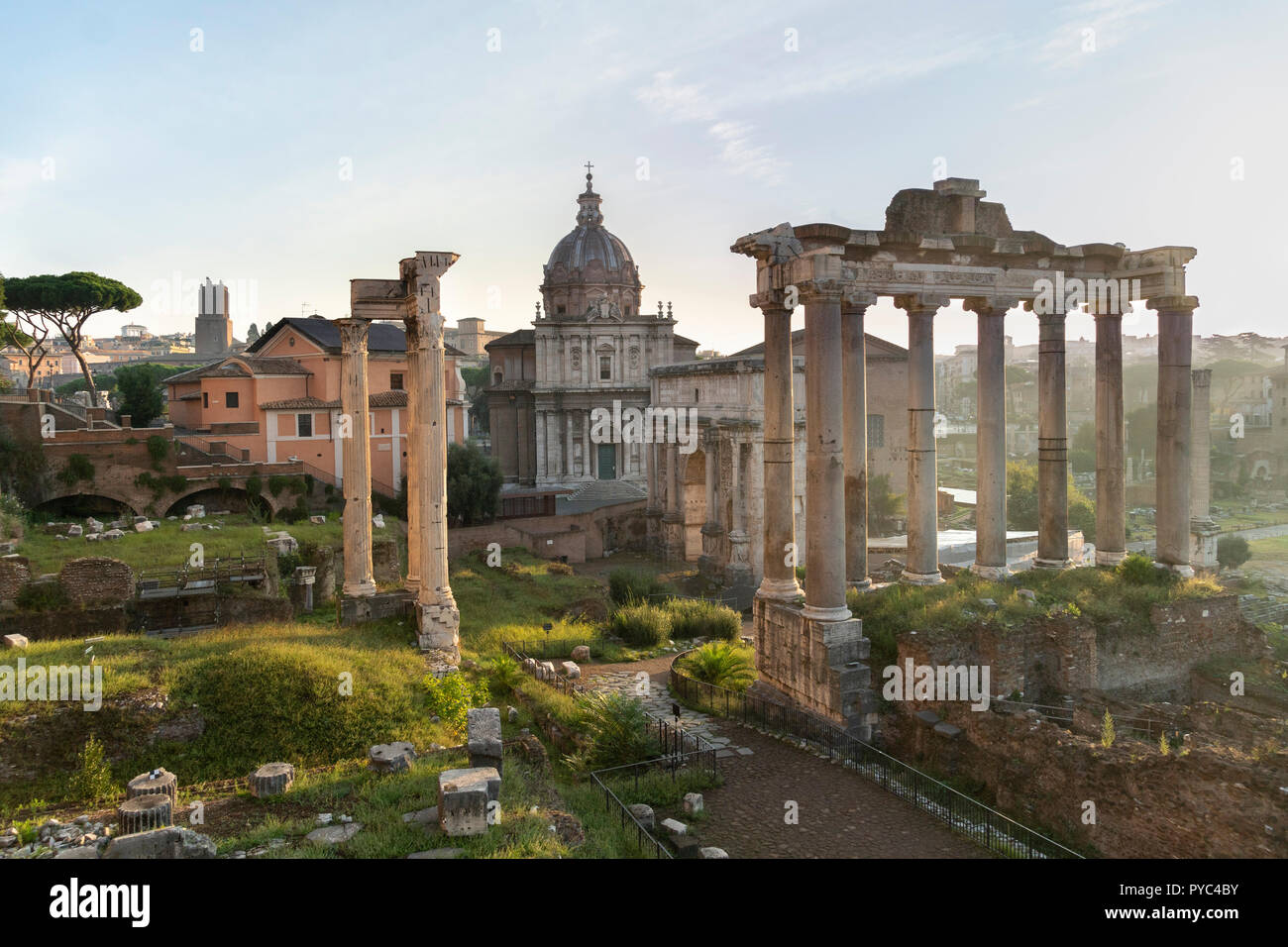 Rome temples hi-res stock photography and images - Alamy